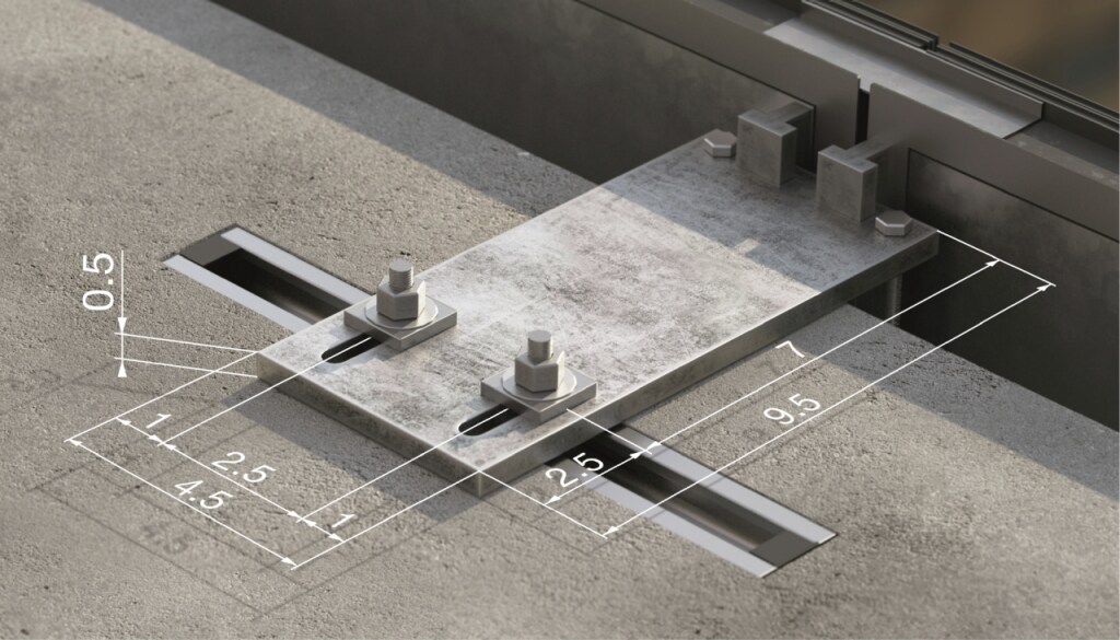 Diseño de canales de anclaje y fachadas
